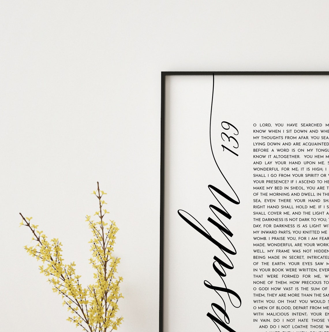 Psalm 139 Bible Verse Wall Art Printable Wall Art Bible - Etsy