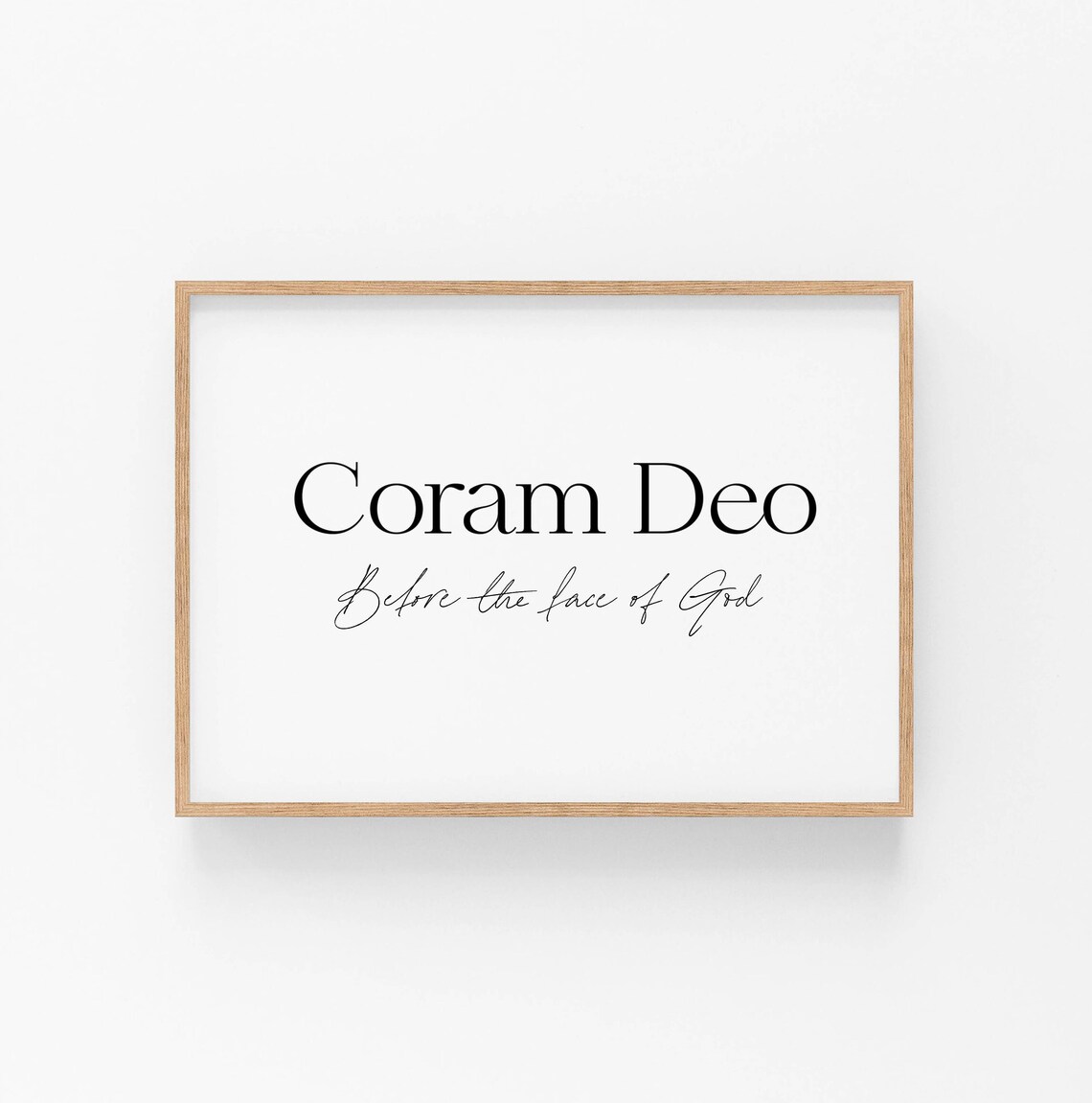 Coram Deo Christian Wall Art Horizontal Print Download - Etsy