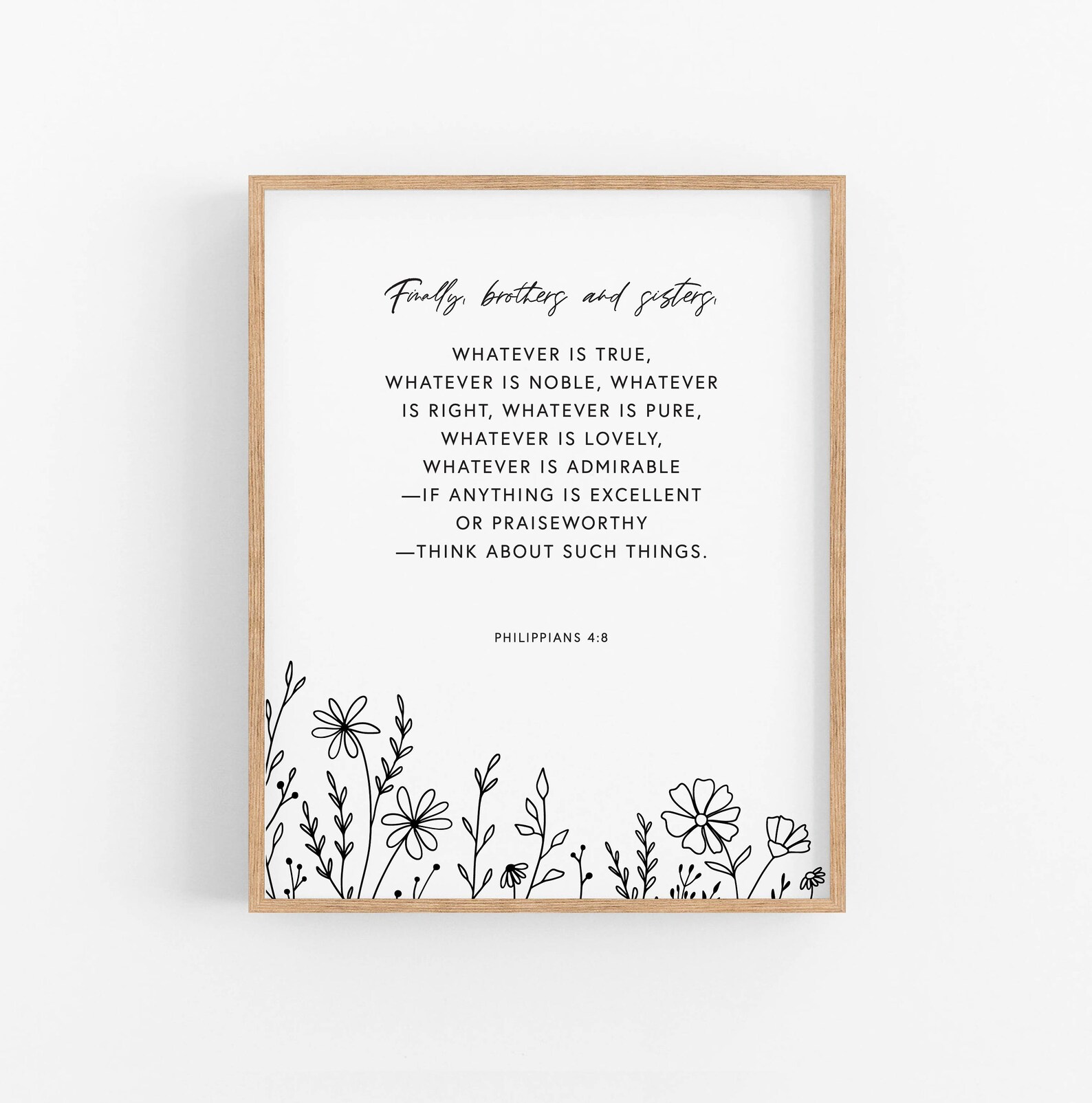 Philippians 4:4-8 Bible Verse Wall Art Set of 3 Printable - Etsy