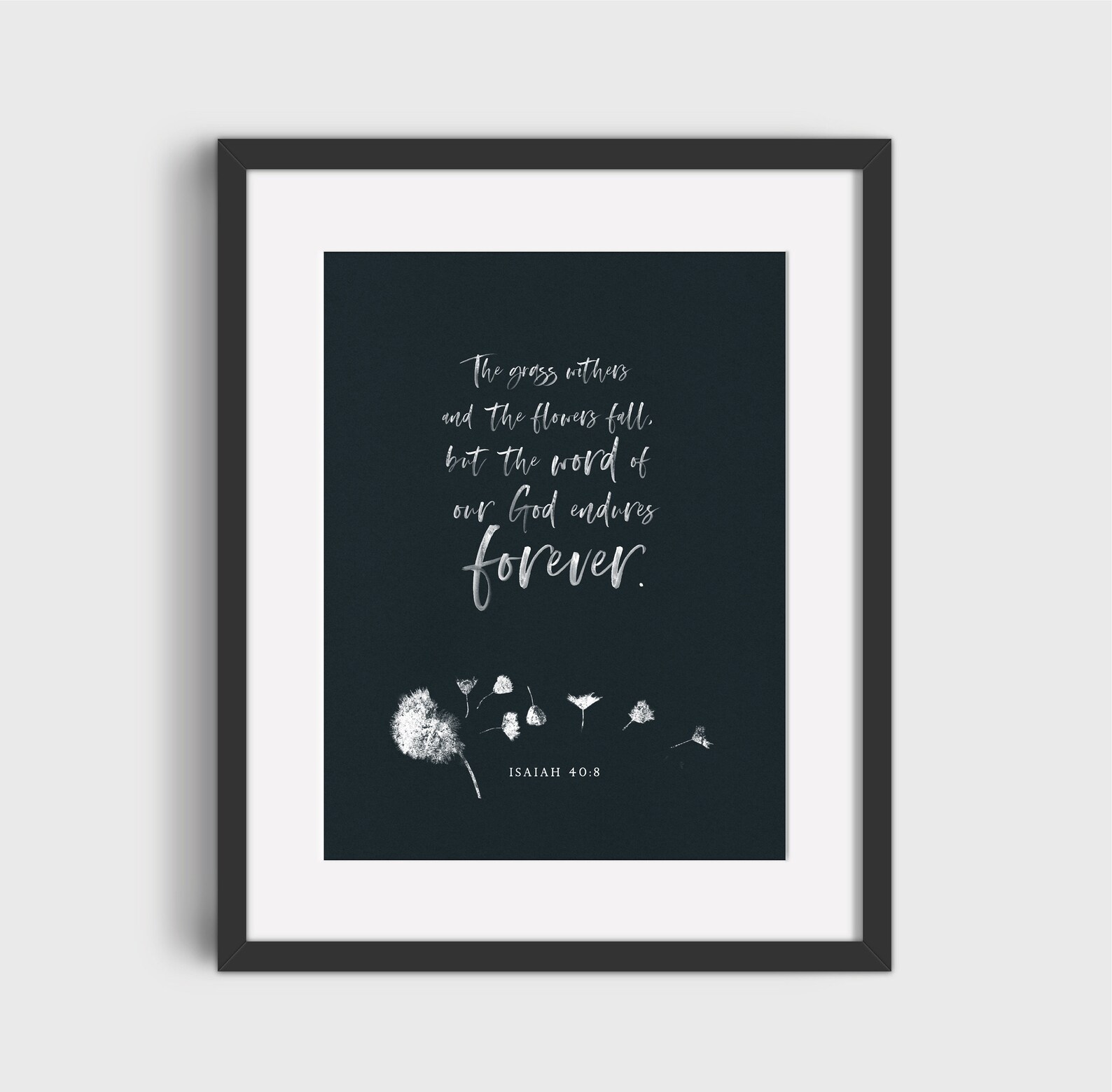 Isaiah 40:8 the Word of Our God Endures Forever Bible Verse - Etsy