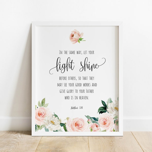 Matthew 5 16 - Etsy