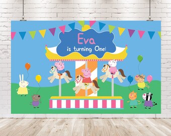 Peppa pig banner | Etsy