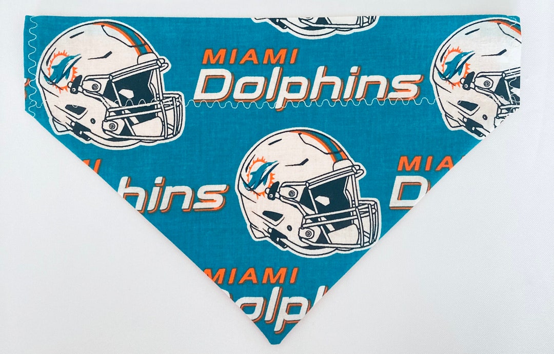 Miami Dolphins Reversible Collar Bandanas - Etsy