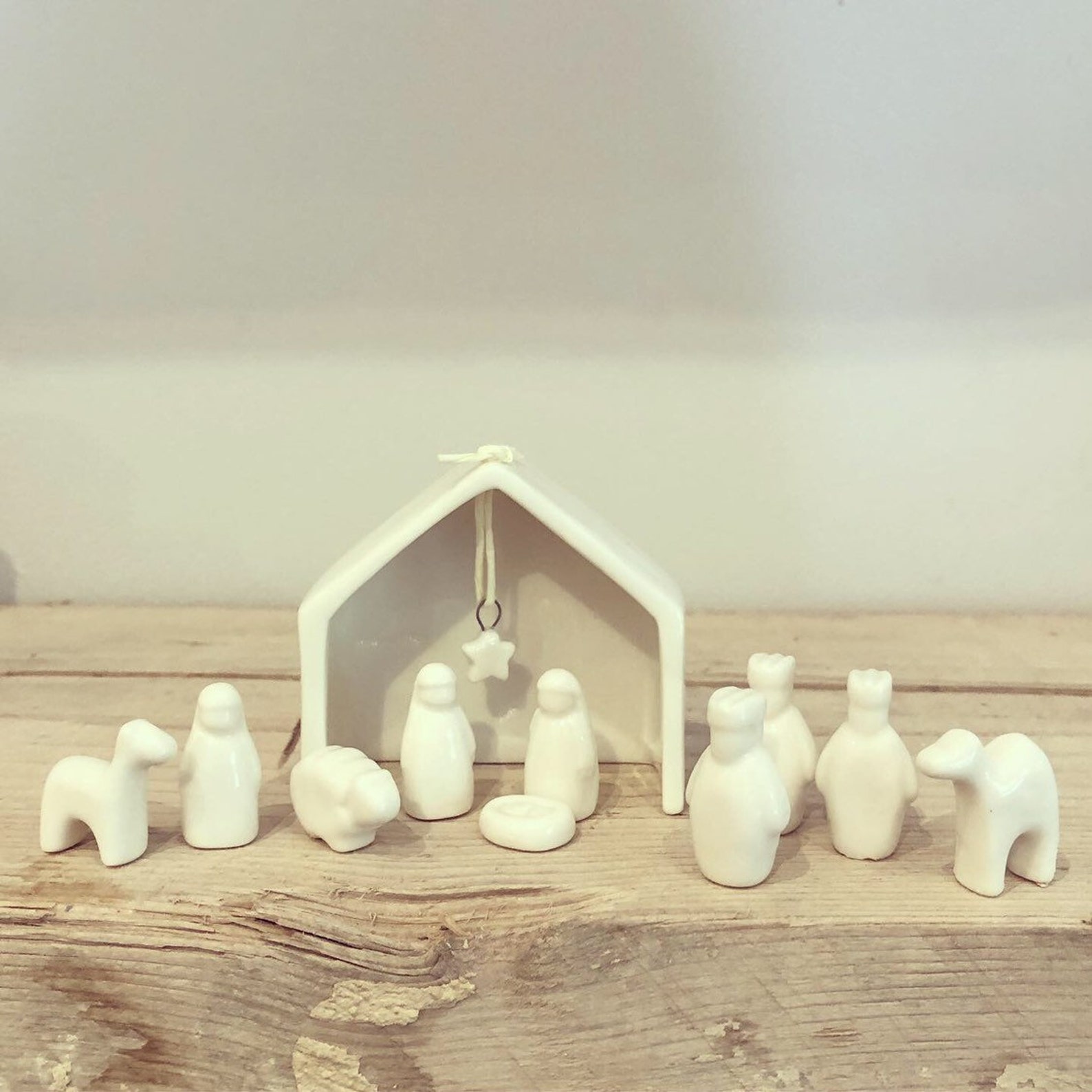 East of India Minature Porcelain Nativity Set - Etsy UK