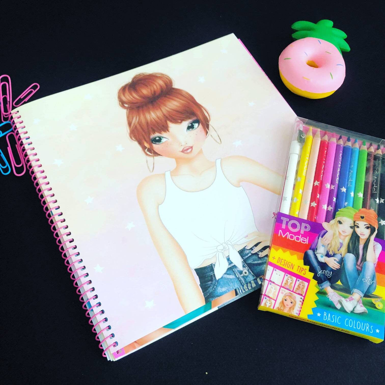 Topmodel T-shirt Design and Basic Pencils Gift Package - Etsy