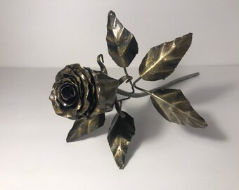 Lover's Rose in Metal Flower Sculptures - Etsy