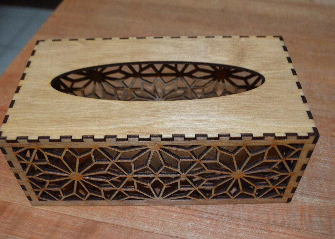 Custom Beautiful Laser Cut Large Tissue Box Cover - Etsy