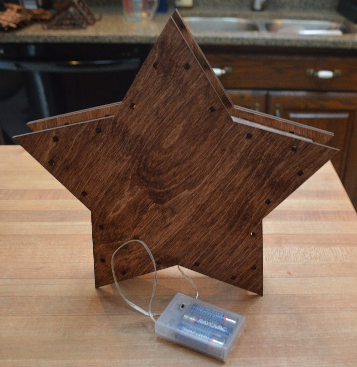 Stunning Laser Cut Lighted Star Shadow Box Live Love Laugh, Deer ...