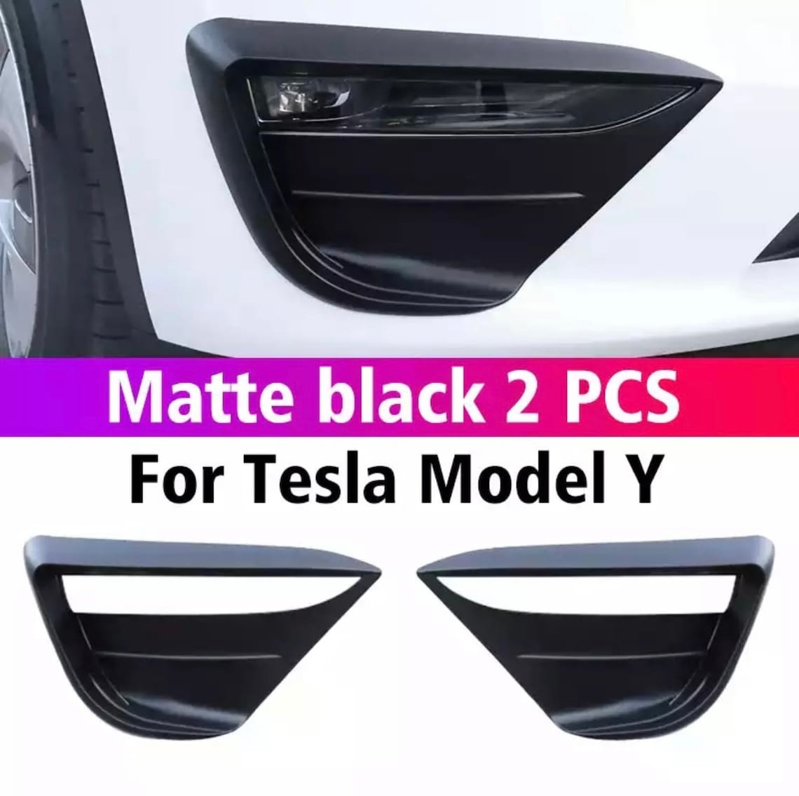 Tesla Model Y Fog Light Covers - Etsy