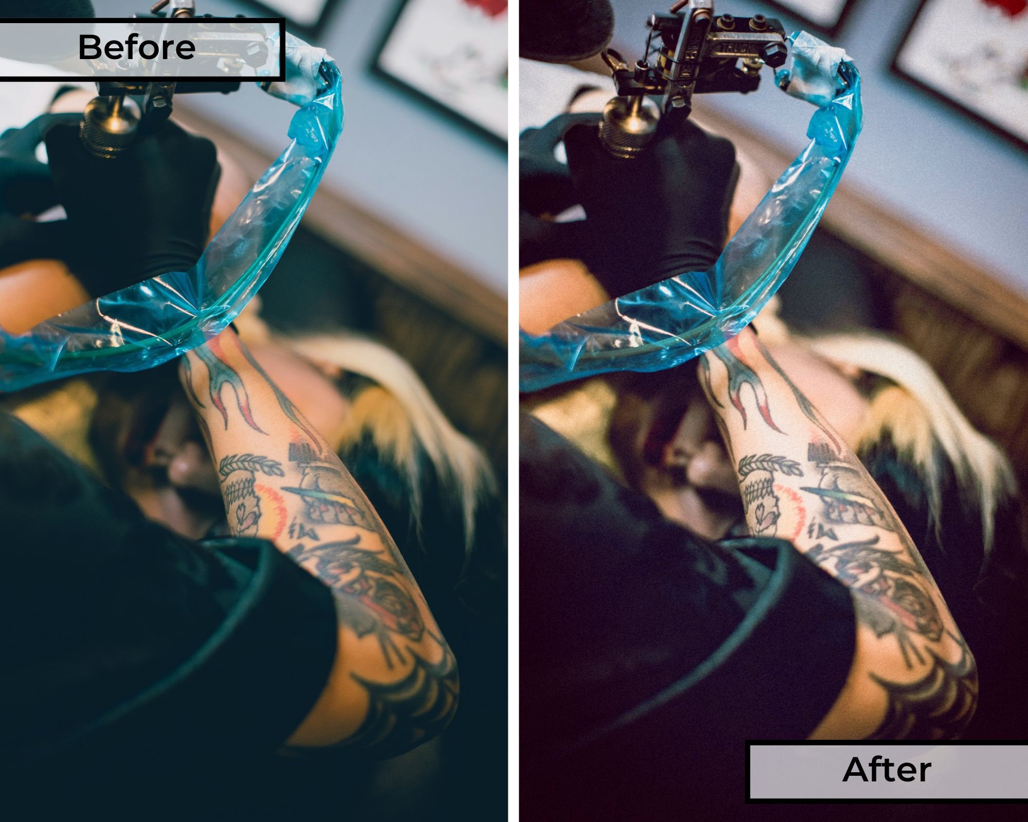 Old School Tattoo Lightroom Preset: Moody Urban Filter (mobile .DNG) - Etsy