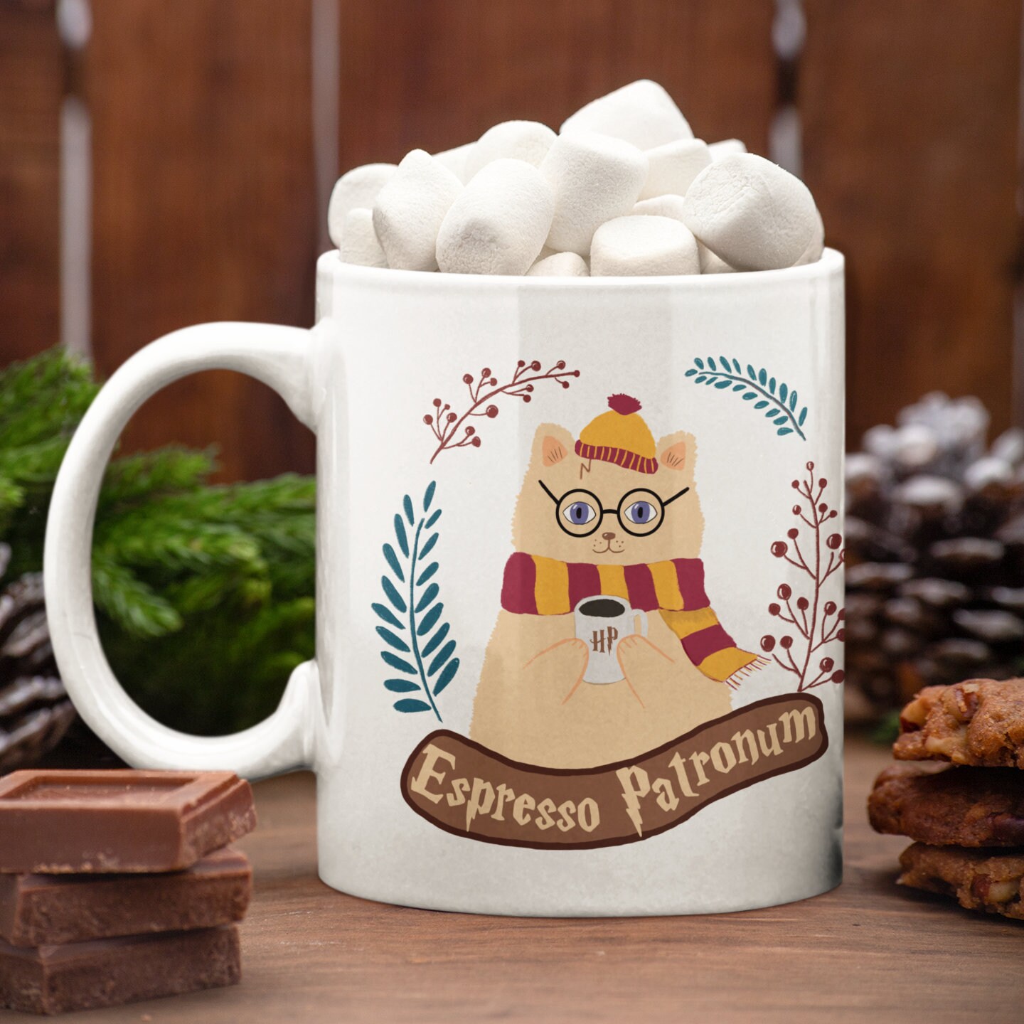 Magic Cat Mug Wizard Witch Sorcerer Cute Mug Magical Cat - Etsy