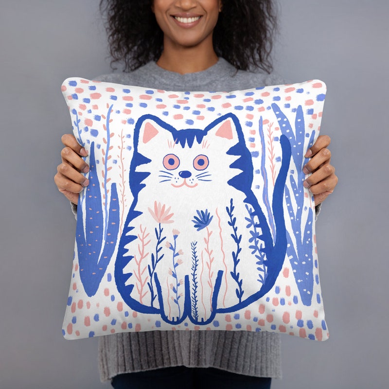 Cat Pillow - Etsy
