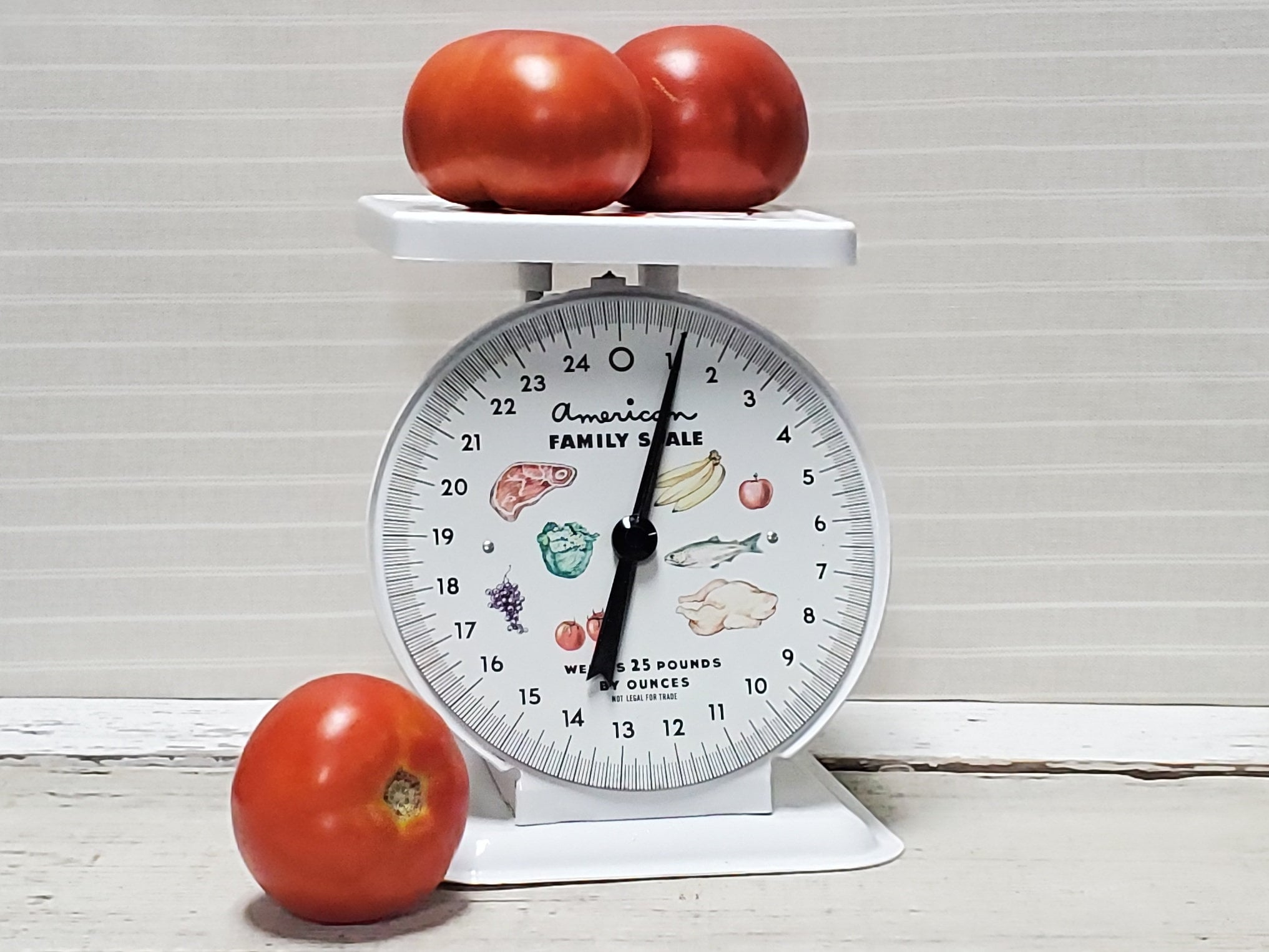 Vintage Produce/meat Scale for 1-25 Lbs Flat Spring Loaded Platform ...