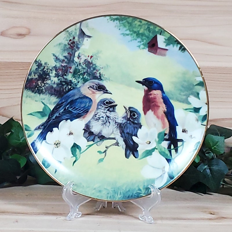 Bluebird Plate - Etsy