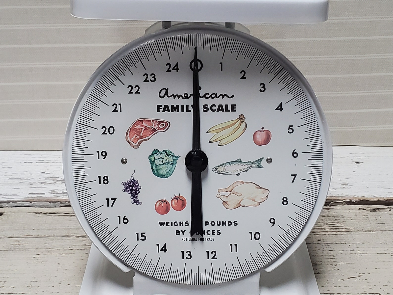 Vintage Produce/meat Scale for 1-25 Lbs Flat Spring Loaded Platform ...