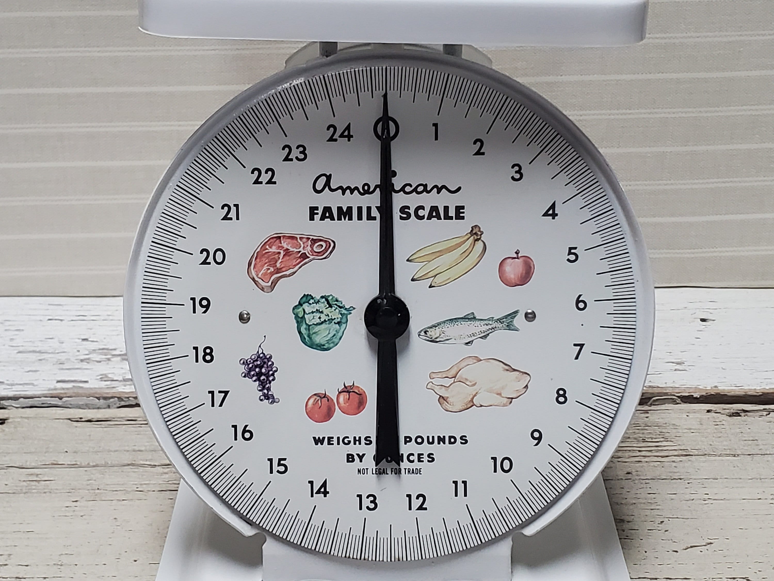 Vintage Produce/meat Scale for 1-25 Lbs Flat Spring Loaded Platform ...