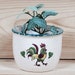 Vintage Rooster Crock Tabletop Planters by Heritage Pottery Brightly ...