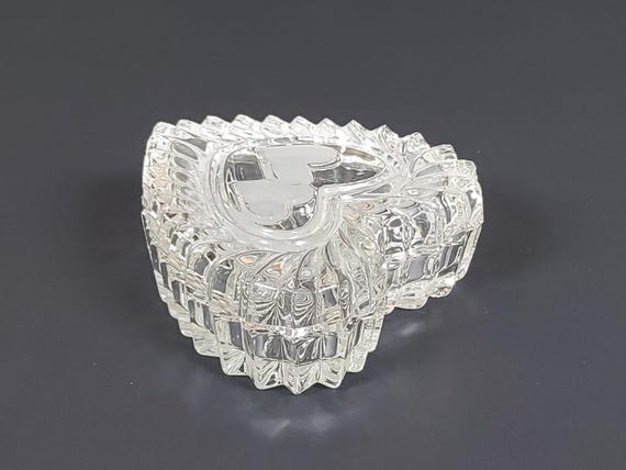 Vintage ZAJECAR CRYSTAL, Yugoslavia Double Hearts Hea… - Gem