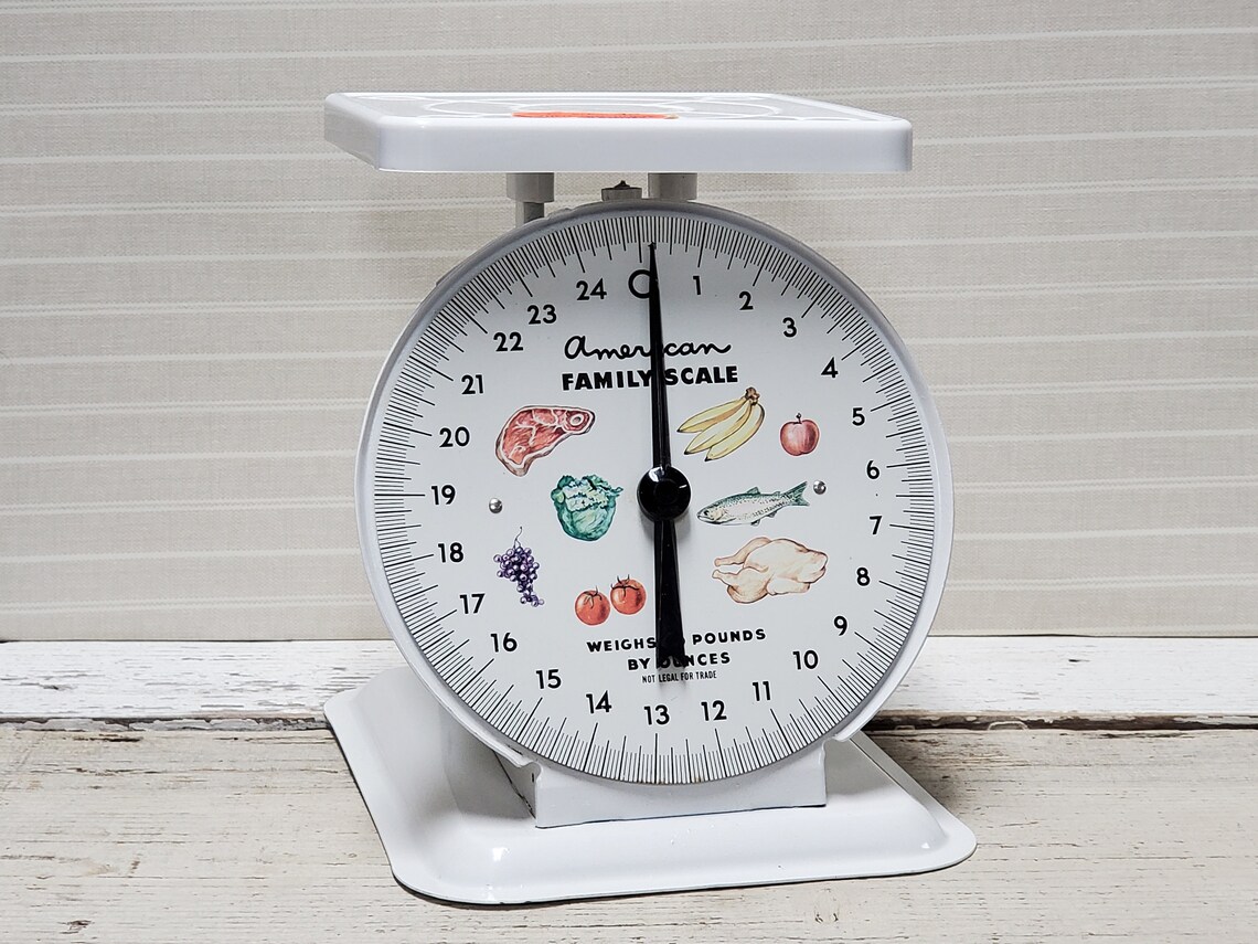 Vintage Produce/meat Scale for 1-25 Lbs Flat Spring Loaded - Etsy