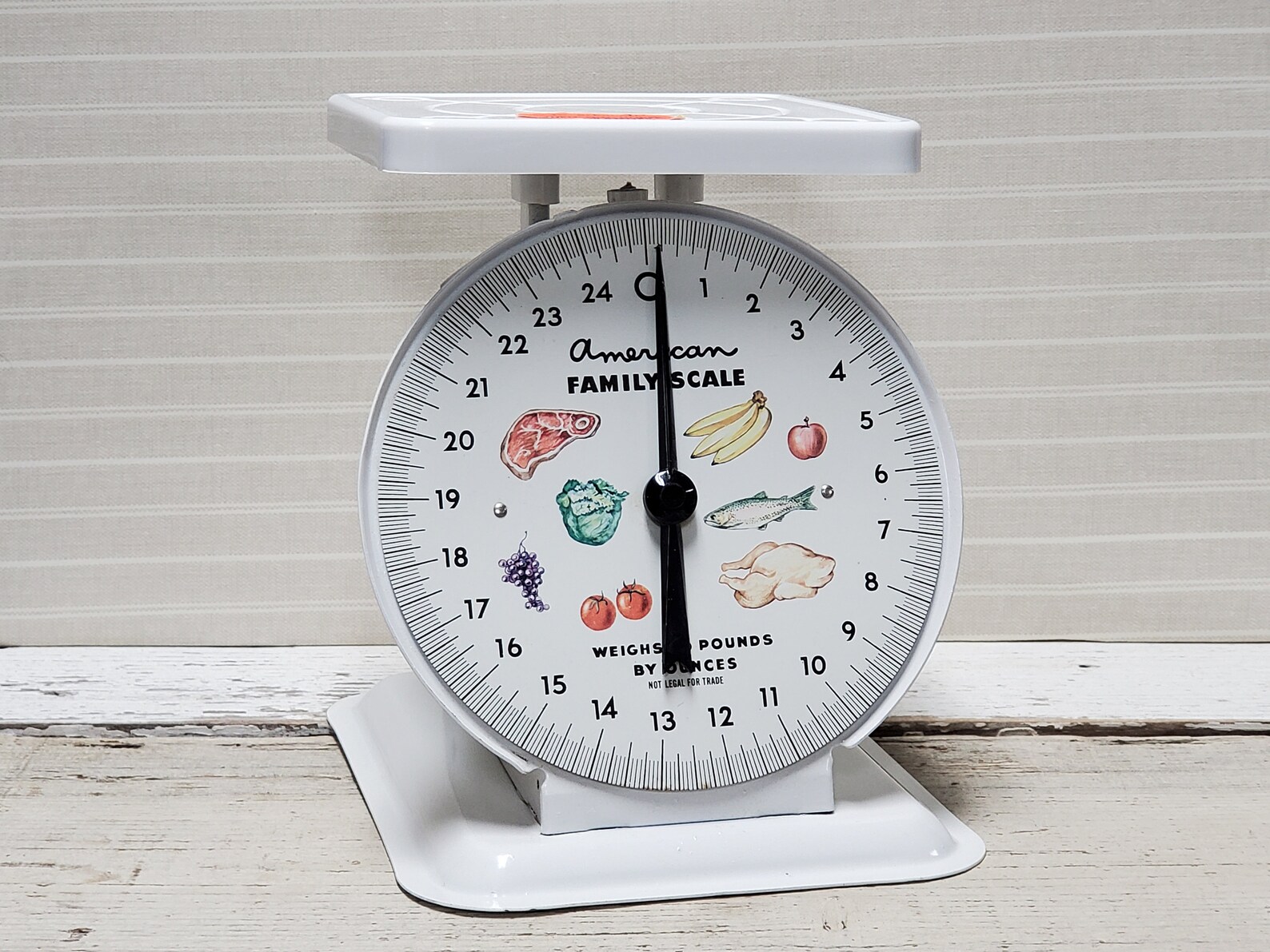 Vintage Produce/meat Scale for 1-25 Lbs Flat Spring Loaded Platform ...