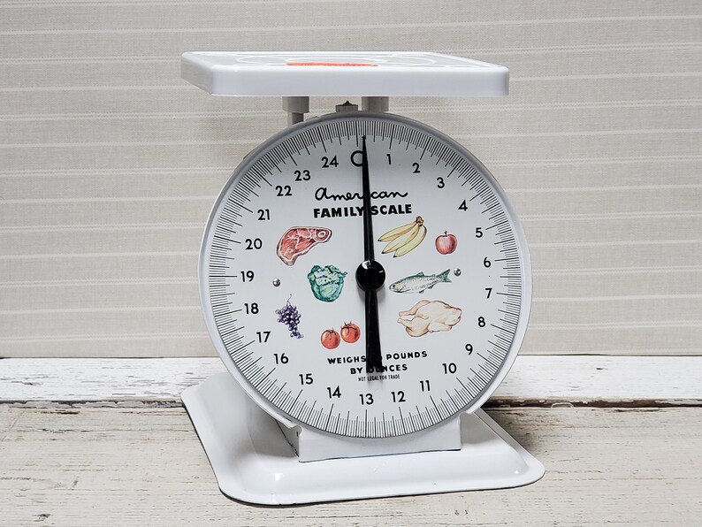 Vintage Produce/meat Scale for 1-25 Lbs Flat Spring Loaded Platform ...