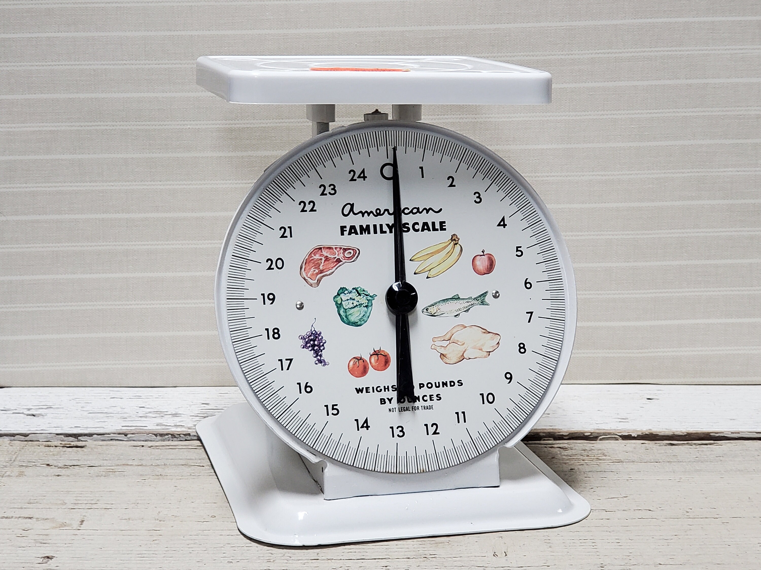 Vintage Produce/meat Scale for 1-25 Lbs Flat Spring Loaded Platform ...