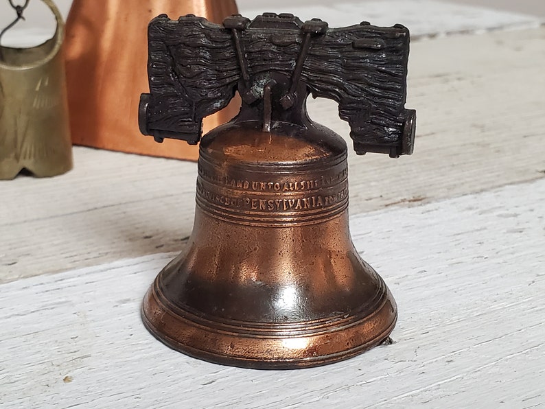 Vintage Brass Bell Assortment X4 Copper Painted Cowbell - Etsy