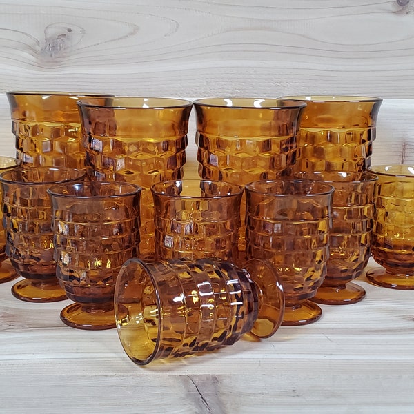 Amber Drink Glasses Etsy