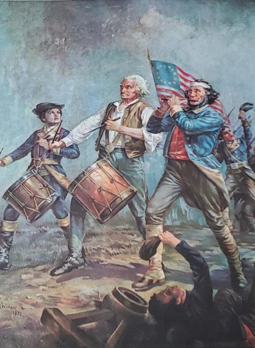 Vintage Patriotic Art Print Spirit of '76 4715A by A.M. Willard ...