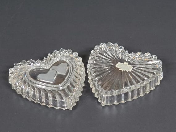 Vintage ZAJECAR CRYSTAL, Yugoslavia Double Hearts Hea… - Gem