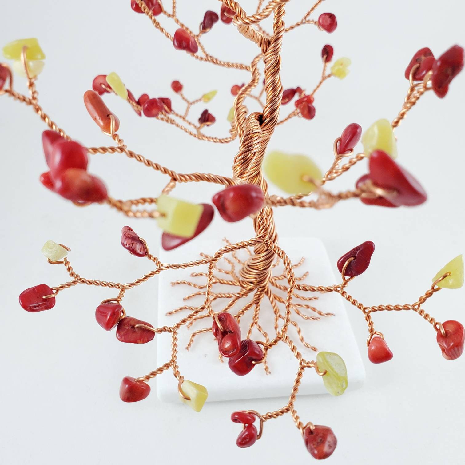 Jade & Coral Tree 35th Anniversary Gift for Parents Copper | Etsy