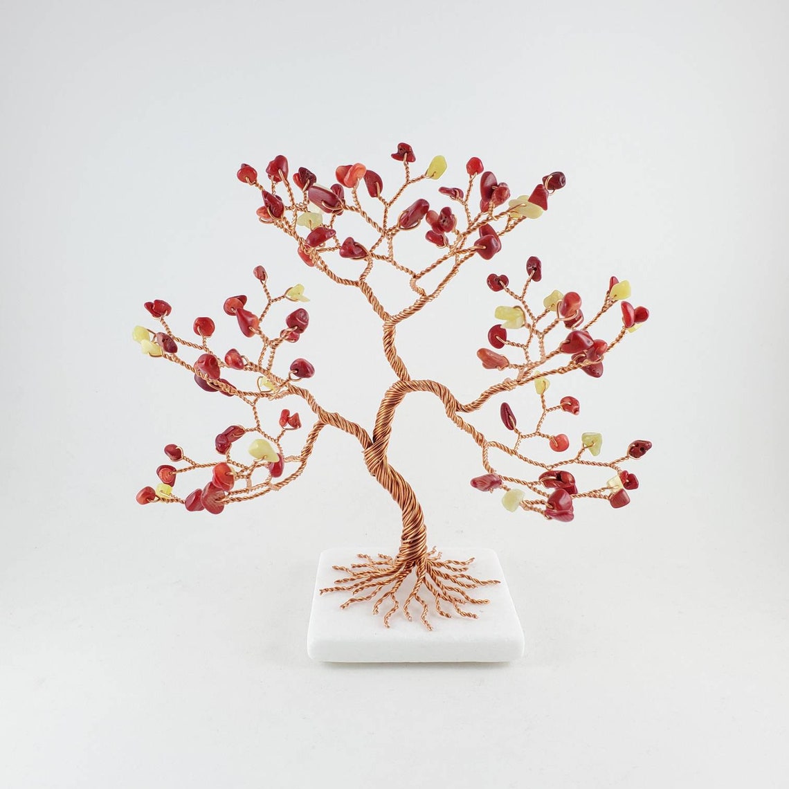 Jade & Coral Tree 35th Anniversary Gift for Parents Copper | Etsy