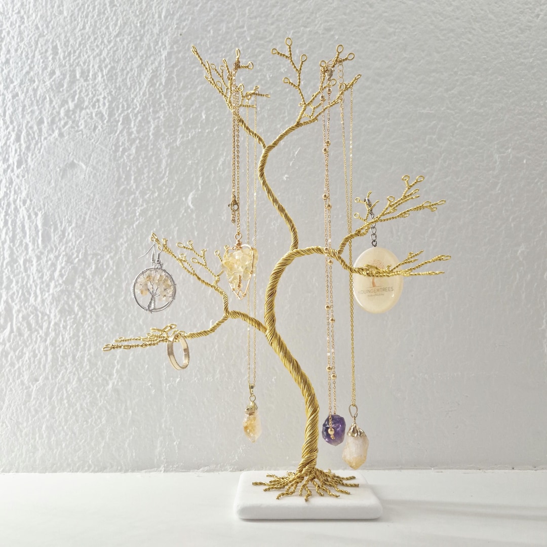 Jewelry Stand Tree, Earring Holder, Necklace Storage, Jewellery ...