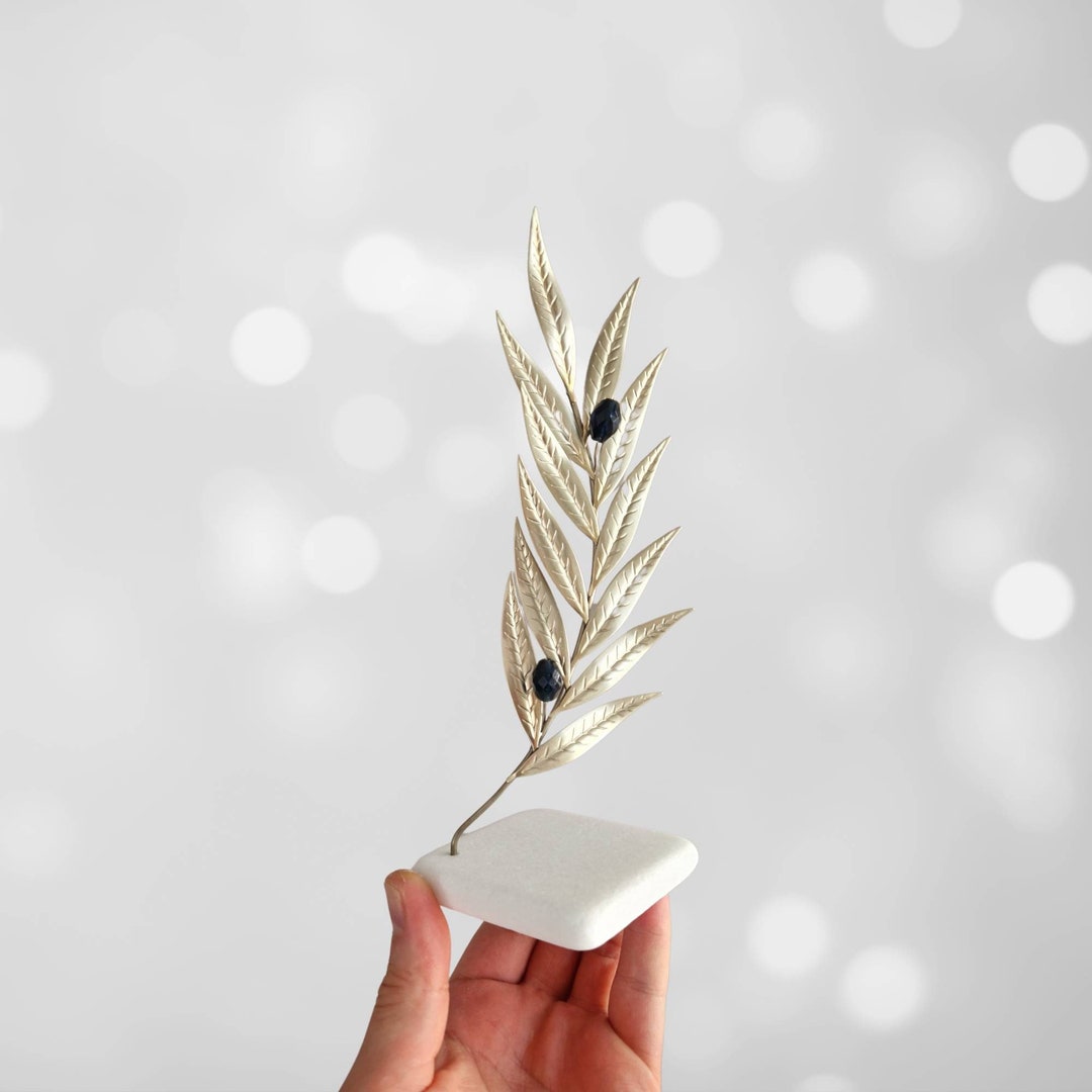 Metal Olive Branch, Appreciation Gift for Friend, Peace Symbol - Etsy