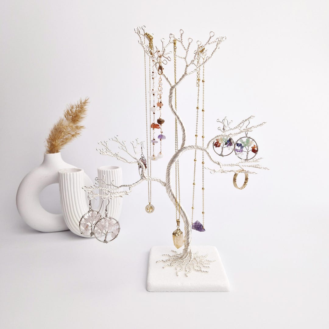 Jewelry Holder Tree, Bracelet Stand, Earring Organizer, Ring Holder - Etsy