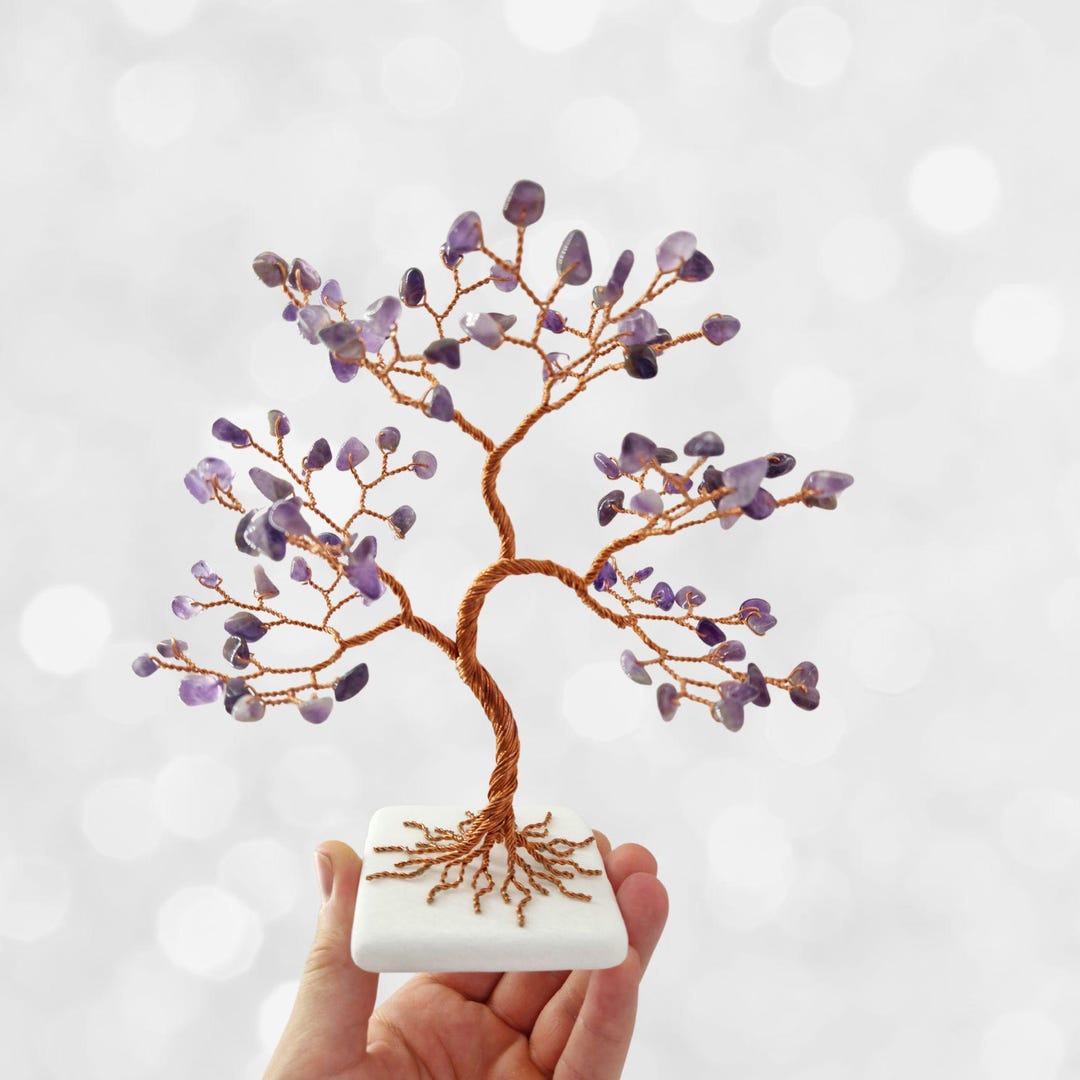 Amethyst Crystal Tree, 6th Anniversary Gift for Wife, Birthday Gift ...