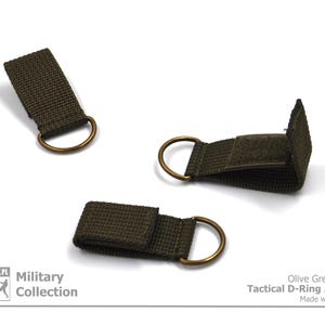 Tactical D-ring Molle Adapter (25mm) - Set of 5 - Black or Army Green ...