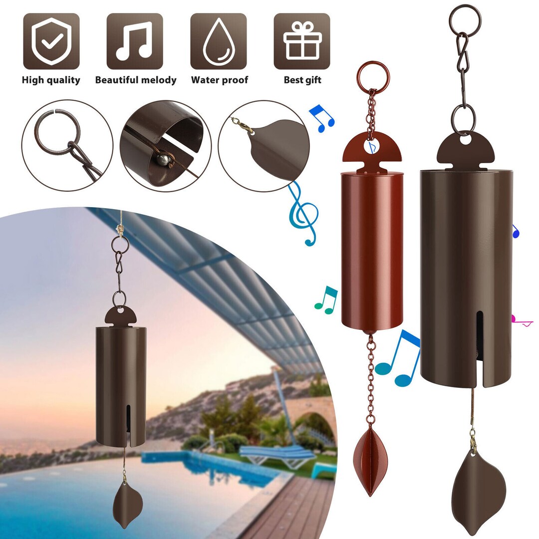 Deep Resonance Serenity Metal Bell Heroic Wind Chimes Outdoor Home Décor, Small, Large - Etsy