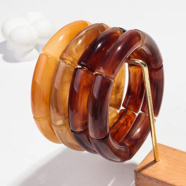 Amber Bangle Jewelry Sets - Etsy