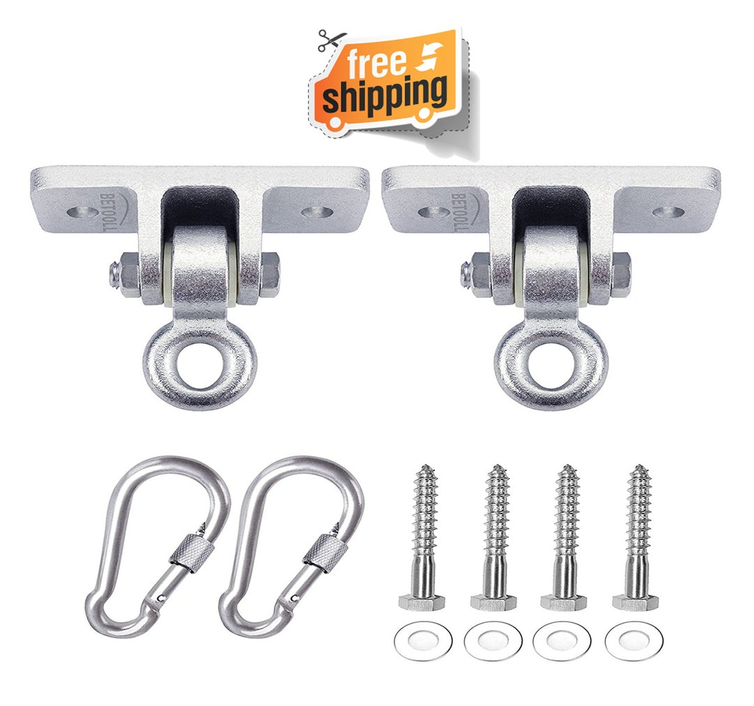 Set of 2, 2400lb Capacity Heavy Duty Swing Hangers for Wooden Sets ...