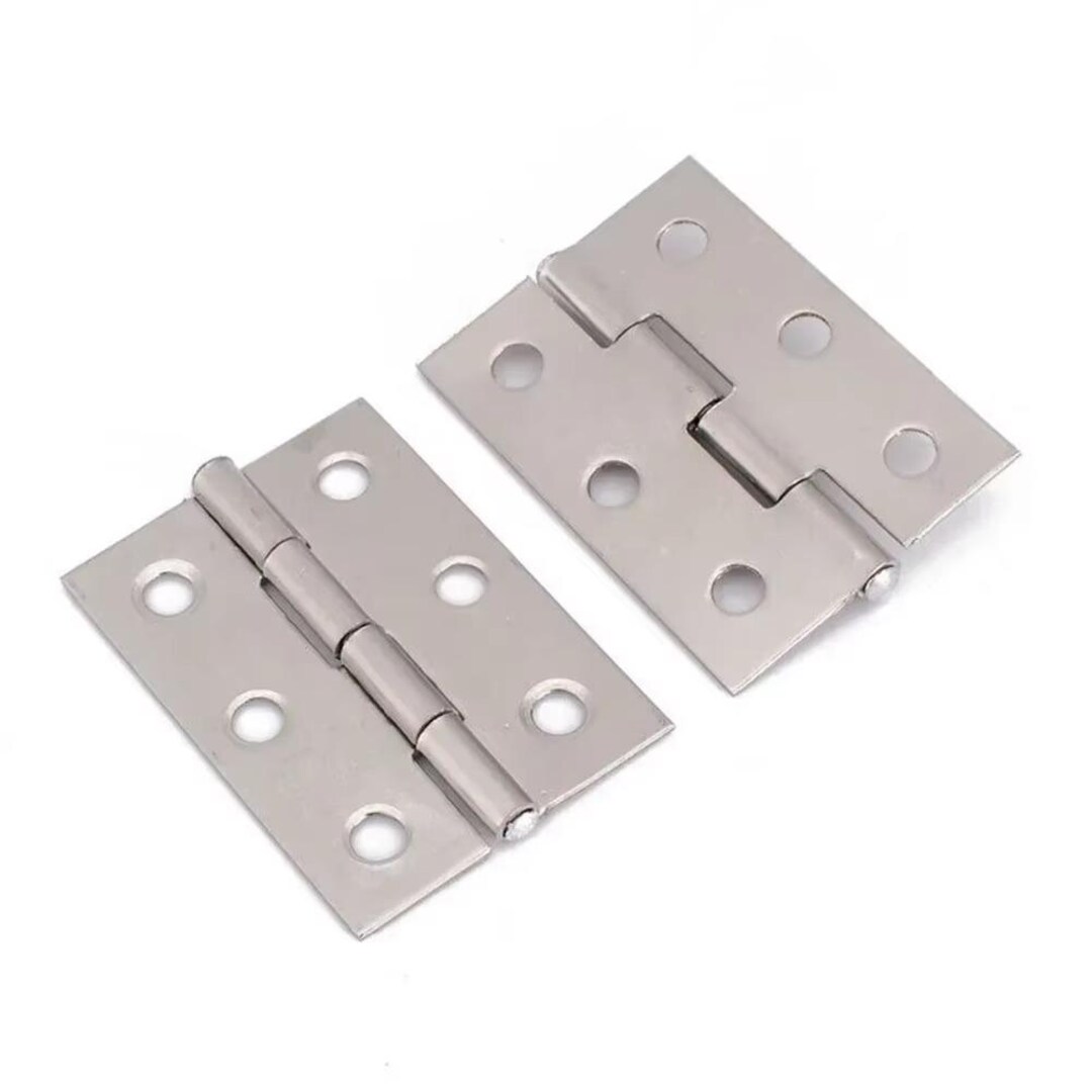 10PCS Stainless Steel Flat Hinges - Home Furniture Hardware - Etsy