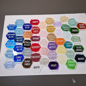 Acrylic Place Settings, Name Settings, Place Names, Hexagon Place ...