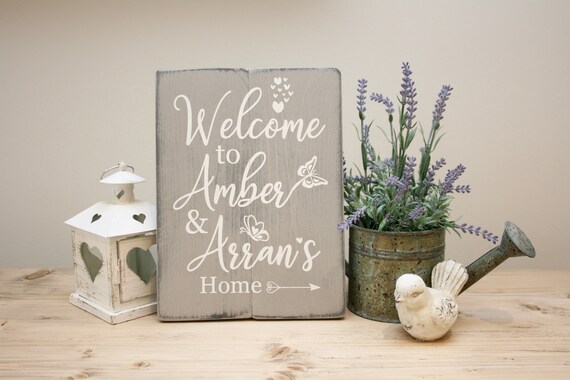 Personalised Welcome Sign - Etsy