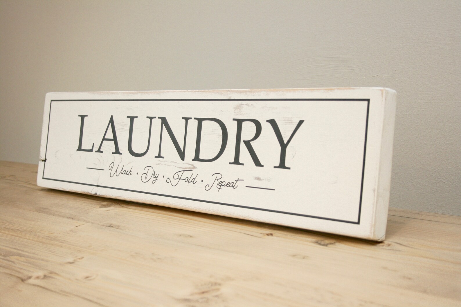Reclaimed Wood Rustic Laundry Sign | Etsy UK