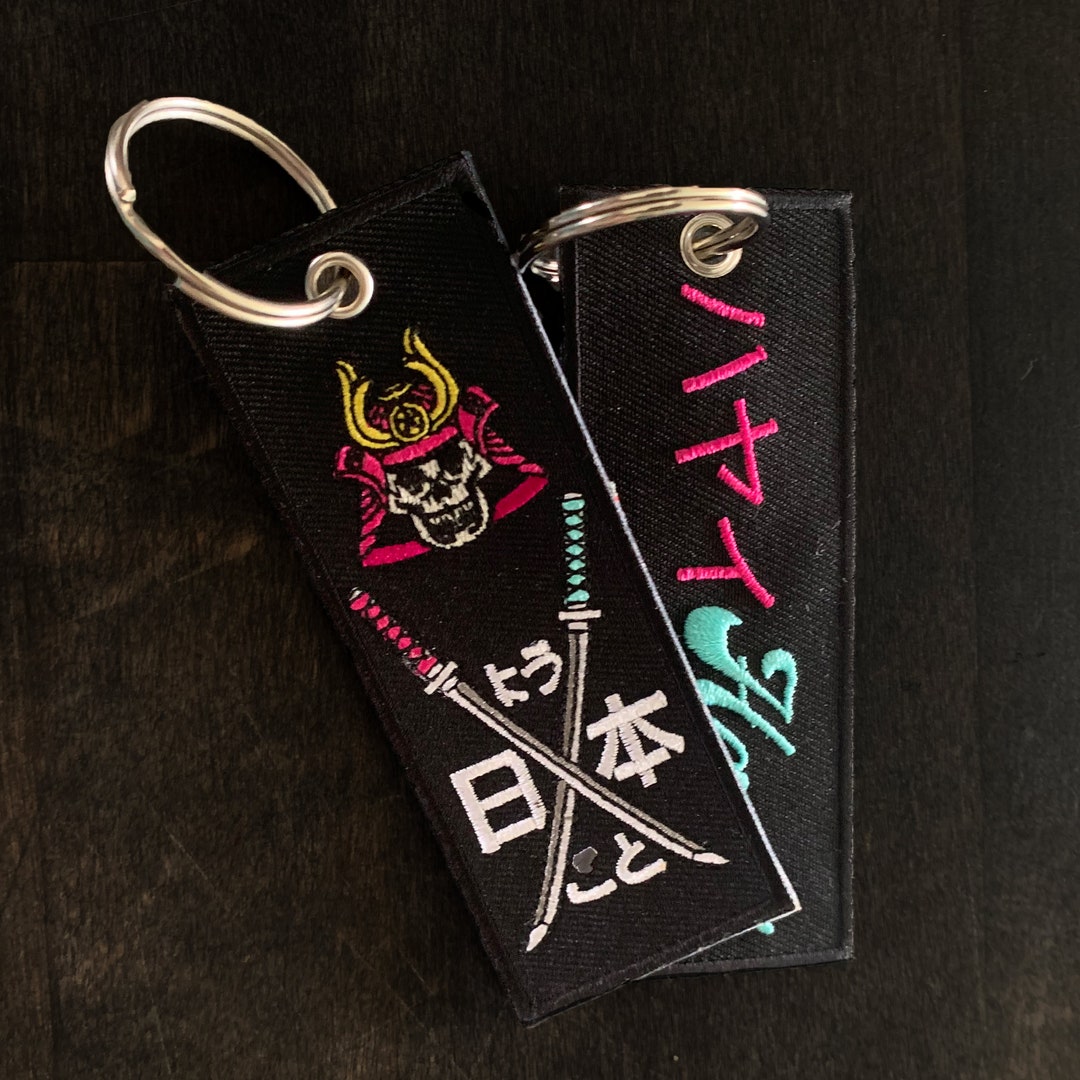 Welcome to Japan Samurai JDM Jet Tag Keychain - Etsy