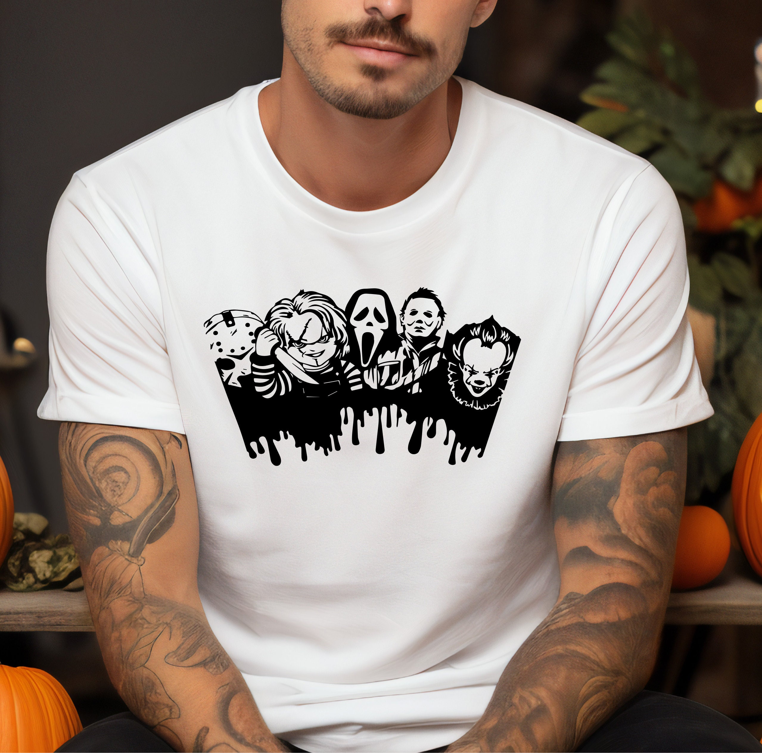Horror Movie Characters VI Funny Halloween T Shirt Scary - Etsy