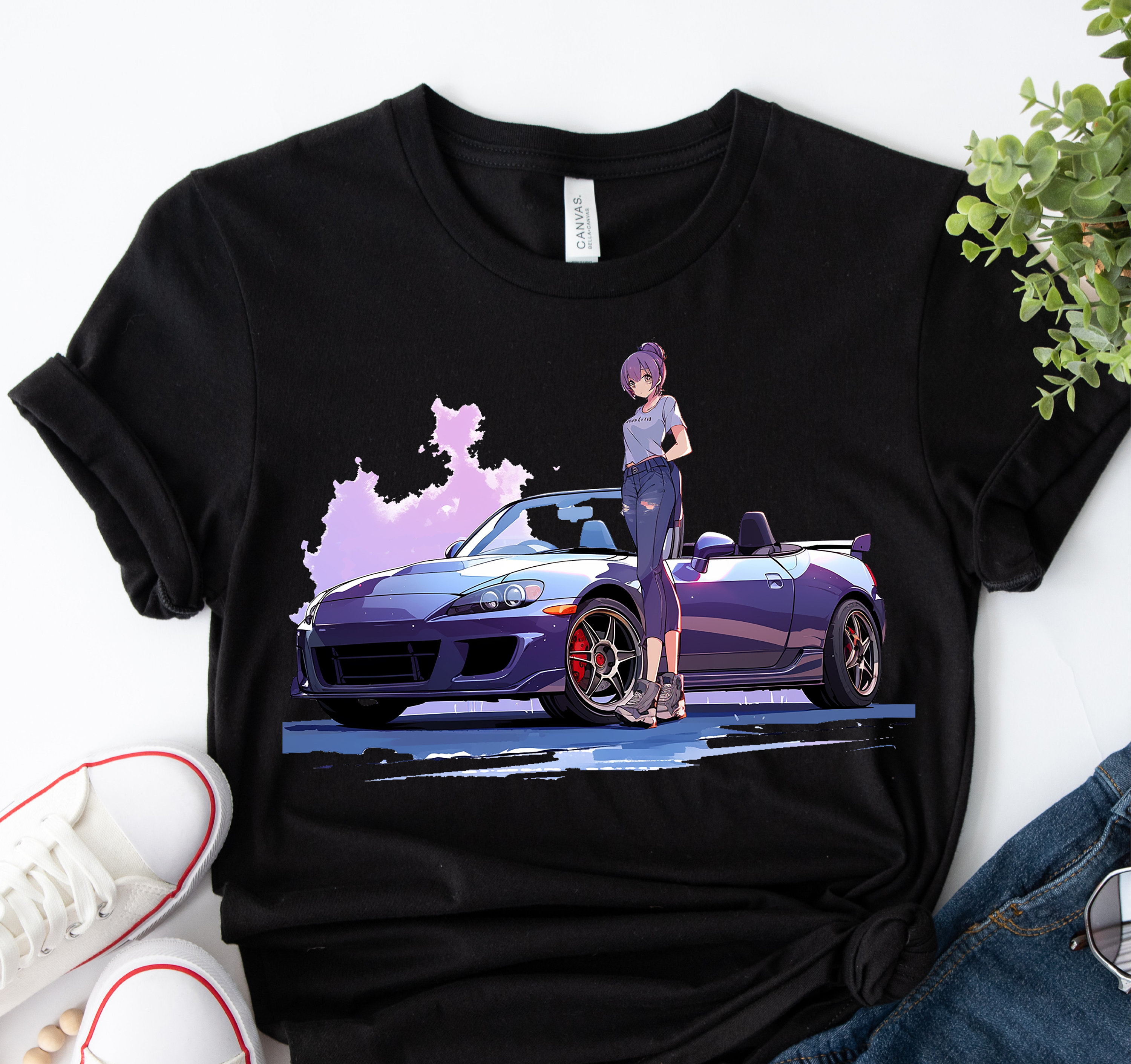 Honda S2000 Anime Girl JDM Shirt, Gift for Him, Japanese Tee, Vtec S2K ...