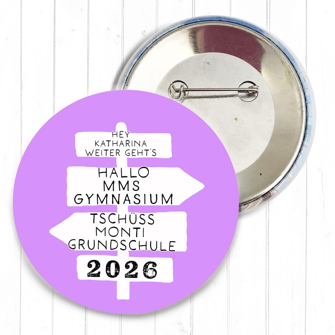 Goodbye Elementary School - 2026 - Hello 5th Grade Button (8x Color and ...
