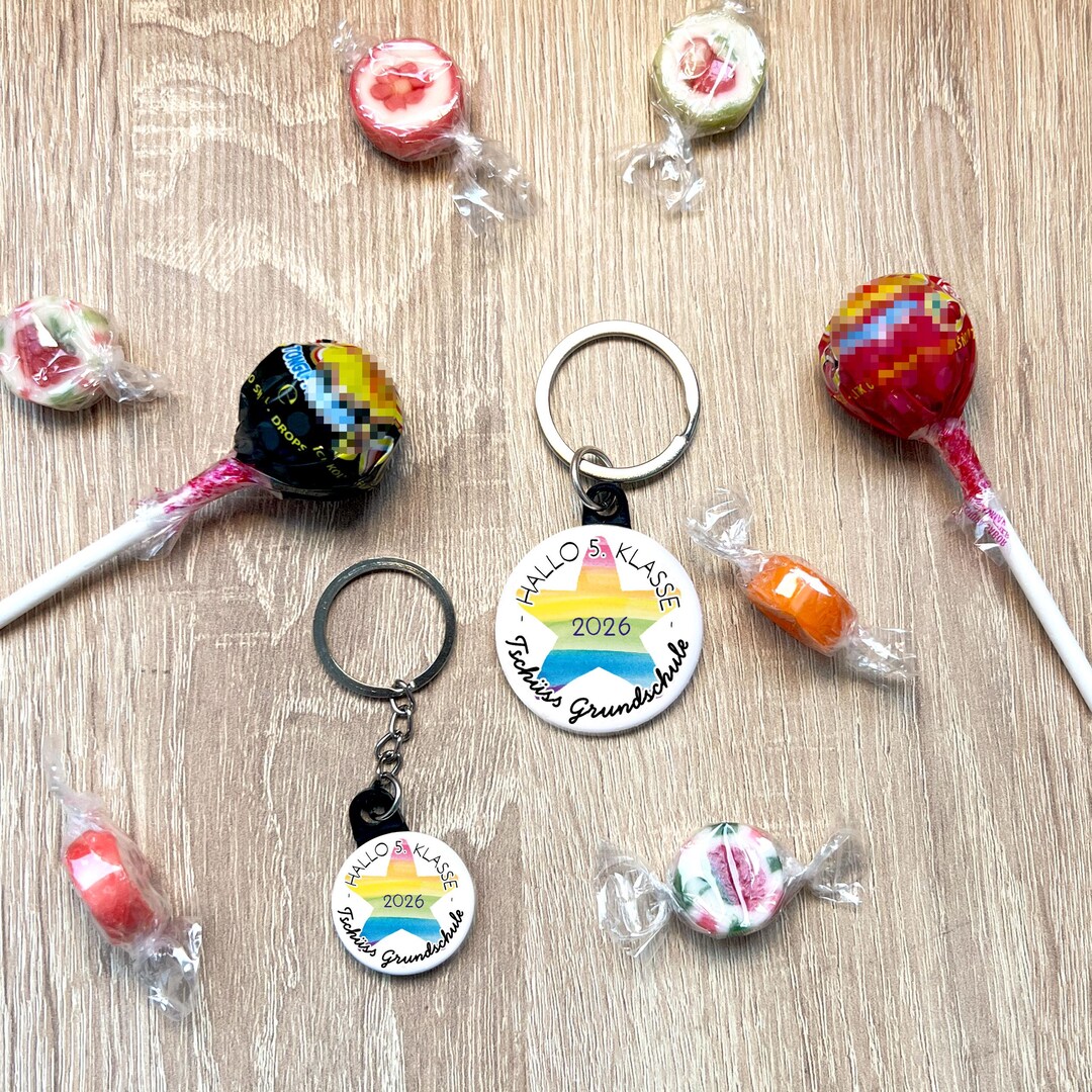 Goodbye Elementary School Keychain - 2026 - Hello 5th Grade Star in ...