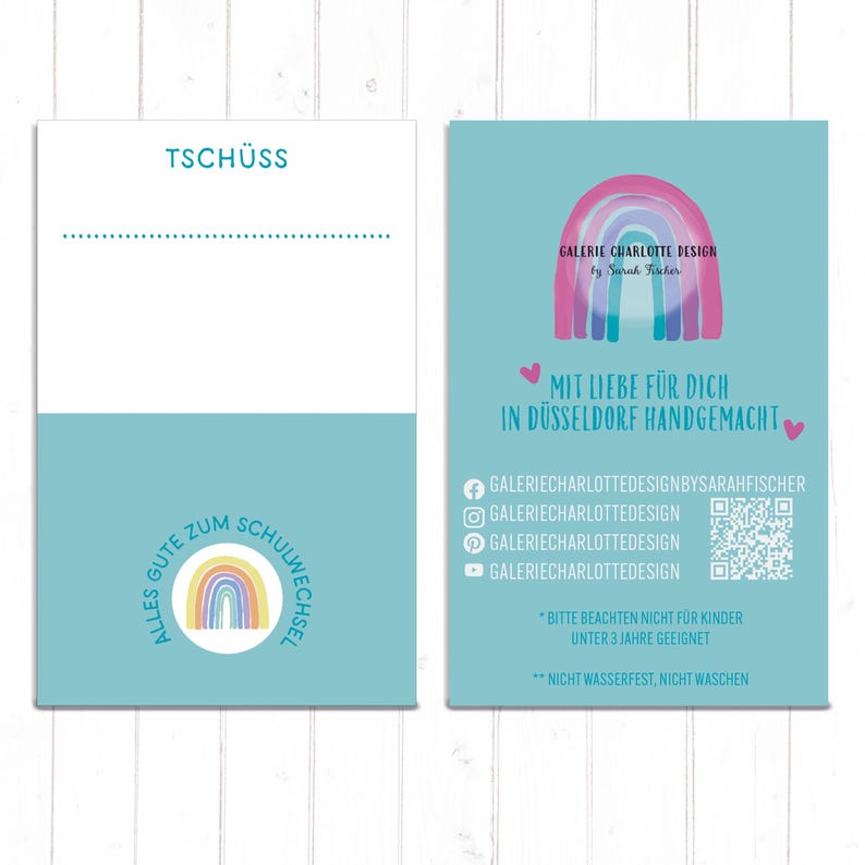 Button Tschüss Grundschule - 2026 - Hallo 5. Klasse in Regenbogenfarben ...